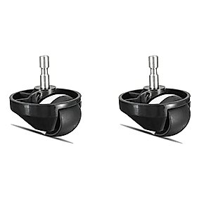 2 Pack Replacement Front Wheel Caster Compatible With Roborock S7 S7+ S7 MAXV ultra Vacuum Cleaner Accessories (Black)