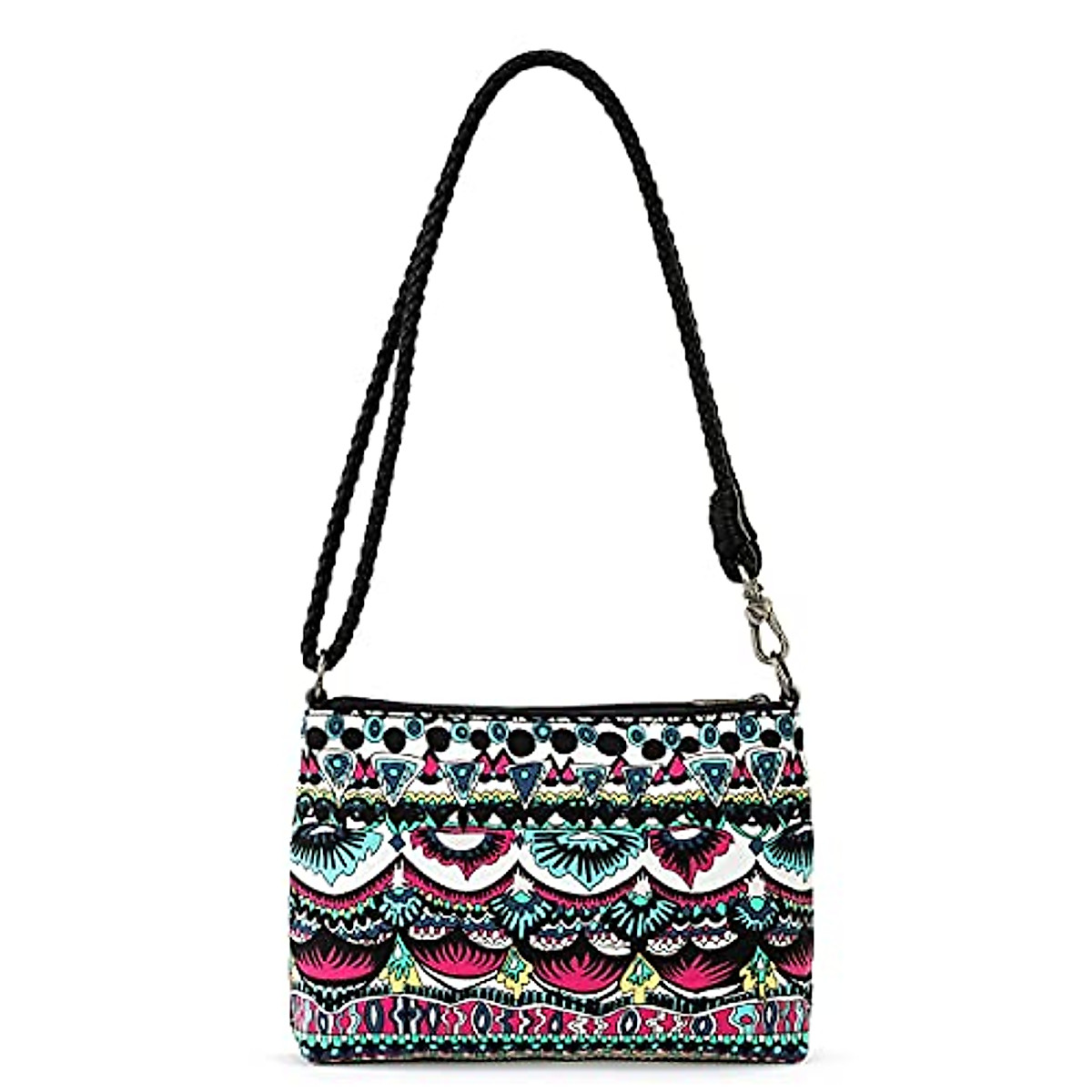 Sakroots Campus Mini Crossbody, Pinkberry One World