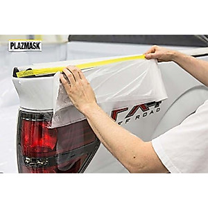 PlazMask Pre-Taped Masking Film, 5-Feet X 65-Feet