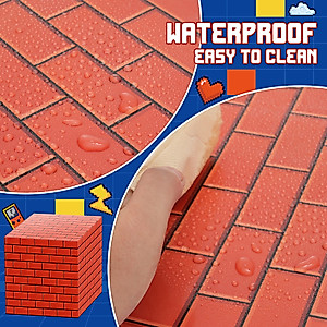 6 Pcs Brick Block Boxes 11.8 Inch, Halloween Trunk or Treat Decorations, Party Favor Box, Mystery Boxes, Props Boxes for Game Party Decorations Birthday Party Supplies