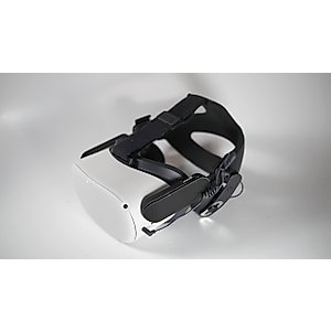 Business Company VR FrankenQuest 2 Adapter Kit for Oculus Quest 2 to Vive Deluxe Audio Strap (Overhang Black)