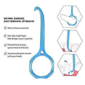 AMHDV 3pcs Orthodontic Retainer Case with Vent Holes Cute Mouthguard Container Dental Aligner Case with Aligner Removal Tool and Brush (01-flower)