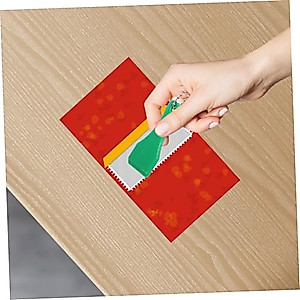 Sewroro 10pcs Scratch-Offs Label Remover Tool Label Stickers Scratch Tickets Plastic Scraper Tools Keychain Scratcher Thumb Keyring Scratcher Plastic Ticket Scratcher Abs Green