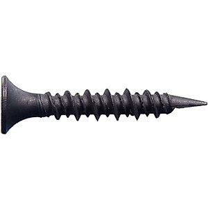 The Hillman Group 39300 8-Inch x 1-Inch Hi-Low Thread Phillips Drywall Screw, 100-Pack, black
