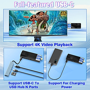 HIGOLEPC Mini PC Windows 11 Pro Celeron N4000 4GB/64GB,Micro Computer Stick PC USB PD3.0 and HDMI 4K Gigabit Ethernet,WiFi 5.0,BT 4.2, Mini Computer on Business Office Media Home