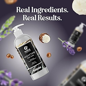 Luxury Nighttime Bubble Bath for Women - Aromatherapy Sleep Bath Soak for Women Relaxing and Nourishing Vegan Formula with Lavender Essential Oil and Shea Butter - Sulfate Paraben and Phthalate Free