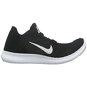 Nike Women's Free Running Motion Flyknit Shoes, Black/White - 9.5 B(M) US