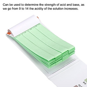 PATIKIL PH Test Strips 9.0-14, 2 Pack 160 Indicator Papers Litmus Tester for Water Food Soil Alkaline Acid Testing