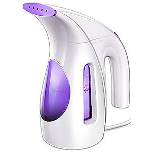 Hilife Steamer for Clothes, Portable Handheld Design, 240ml Big Capacity, 700W, Strong Penetrating Steam, Removes Wrinkle, for Home, Office and Travel (Purple)