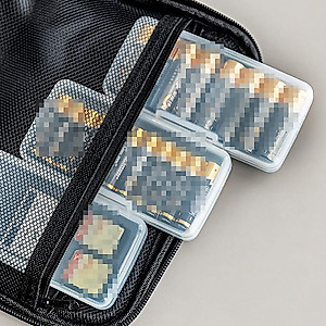 2pcs Clear Plastic Rectangle Storage Containers Box with Hinged Lid Best for Card,Accessories,Crafts,Coins,Learning Supplies,Screws,Drills,Battery