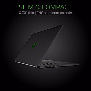 Razer Blade 15 Gaming Laptop 2019: Intel Core i7-9750H 6 Core, NVIDIA GeForce RTX 2070 Max-Q, 15.6" FHD 1080p 240Hz, 16GB RAM, 512GB SSD, CNC Aluminum, Chroma RGB Lighting, Thunderbolt 3