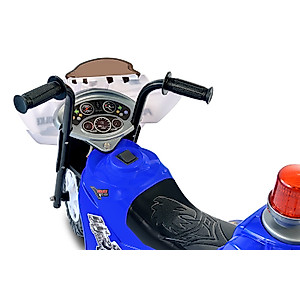 Kid Motorz Lil Patrol 6V, Blue and White (0286)