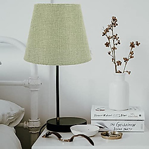 Replacement Barrel on Light Tapered,lampshades Bulb Decorative Office Cm Shade, Shade: Pendant Bedroom Green Room Linen Clip Lampshade Small Desktop Chandelier Lamp