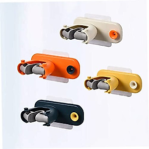 DOITOOL 8 Pcs Wall Mount Holder Wall Mount Hooks Cleaning Tools Hanging Coat Mounted Wall Bracket Wall Mounted Holder Wall Mounts Wall Mount Clothes Hanging Mop