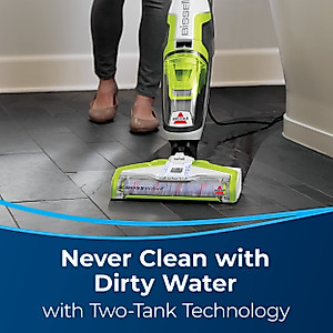 BISSELL CrossWave Floor and Area Rug Cleaner, Wet-Dry Vacuum with Bonus Brush-Roll and Extra Filter, 1785A , Green
