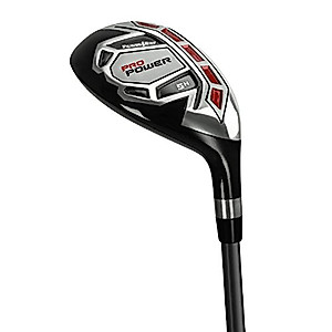 Powerbilt Pro Power Complete Golf Set for Men with Cart Bag, Right Handed (Graphite Shafts in All Woods, Irons and Wedge)