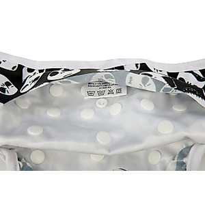 Sigzagor Baby Diaper Cover Nappy One Size 8lbs to 36lbs (Pink Flowers)