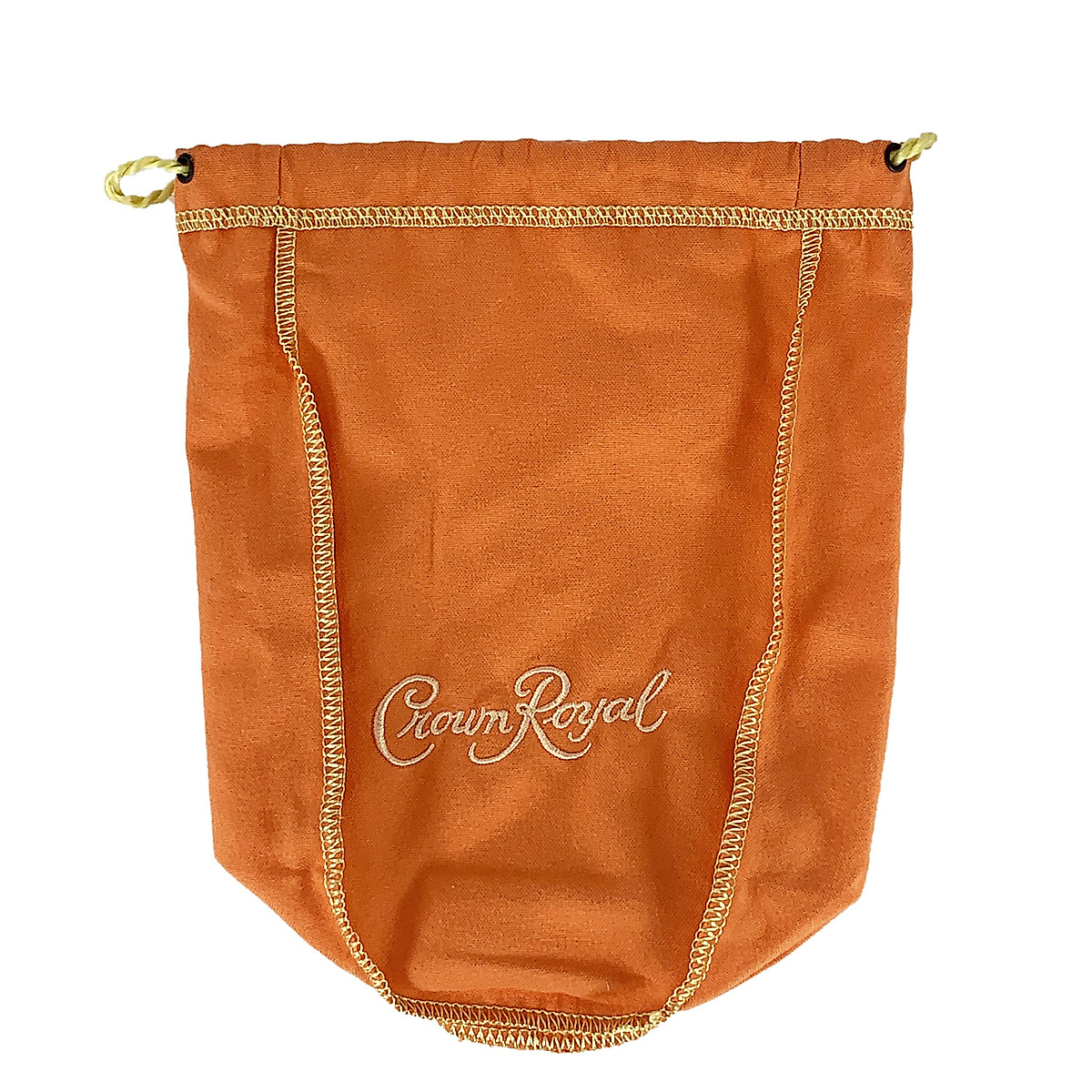 Orange Crown Royal Bag w/Drawstring - Perfect for Storage Gift Bags Shiftboot Carrying Dice or Games Felt Fabric for Sewing - from Crown Peach Bottles