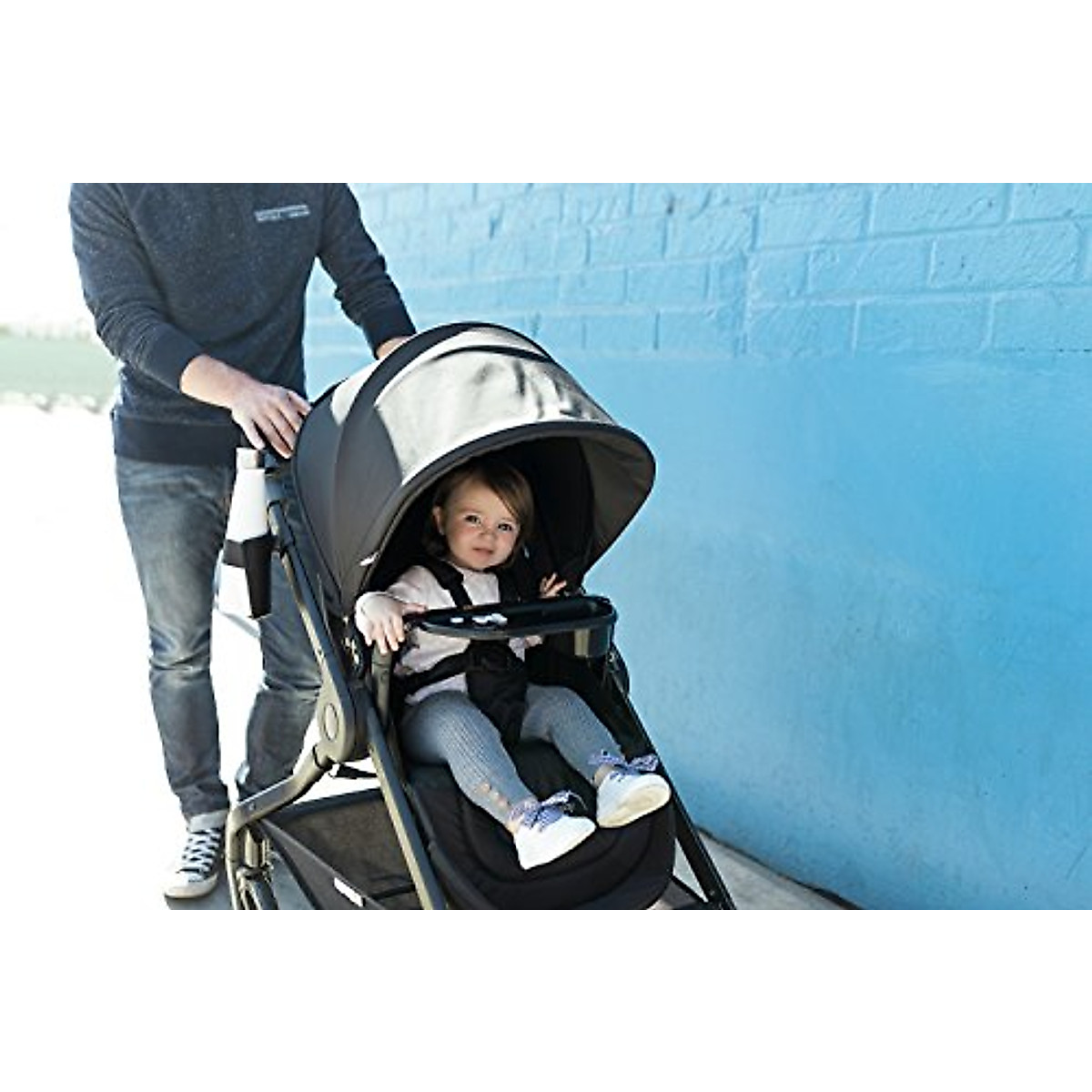 Ergobaby Stroller, Travel System Ready, 180 Reversible with One-Hand Fold, Black