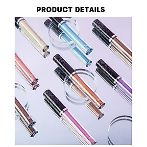 BestLand 12 Colors Liquid Glitter Eyeshadow Set, Multi-dimensional Metallic Glitter Shimmer Smokey Eye Looks Waterproof Long Lasting Quick-Drying Sparkling Eye Shadow Makeup Kits