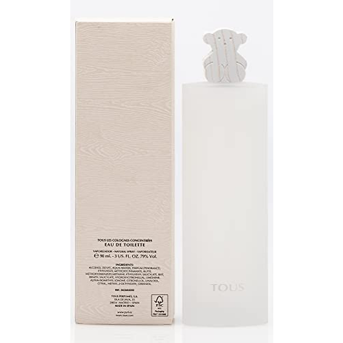 TOUS LES COLOGNES WOMAN 90ML EDT, 3/concentrate edt spray 3 Ounce (2016 edition), clear