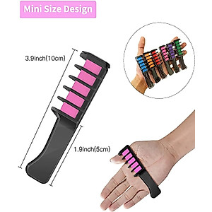 New Hair Chalk Comb Temporary Hair Color Dye for Girls Kids, Washable Hair Chalk for Girls Age 4 5 6 7 8 9 10-12 Birthday Christmas New Year Cosplay Hair DIY Party