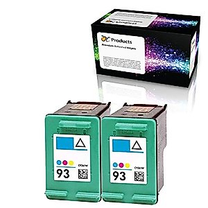 OCProducts Refilled Ink Cartridge Replacement for HP 93 for PSC 1510 PhotoSmart C3180 C4180 C3100 Deskjet 5440 D4160 Printers (2 Color)