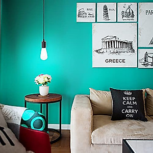 Gruenlich Plug in Pendant Lighting, Hanging Light Kits with ON/Off Switch, 15 Feet Cord, Bulbs Not Included, Black, 1-Pack