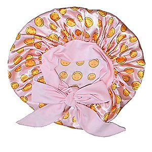 2pcs Pack Baby Bonnet Kids Bonnet Infant Satin Silk Hair Bonnets For Girls Boys Toddler newborn infants with tie band bow 6-12 months