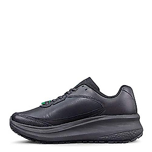 Emeril Lagasse Women's Odin Ez-Fit Slip-Resistant Work Shoe, Black Leather, 8 M US
