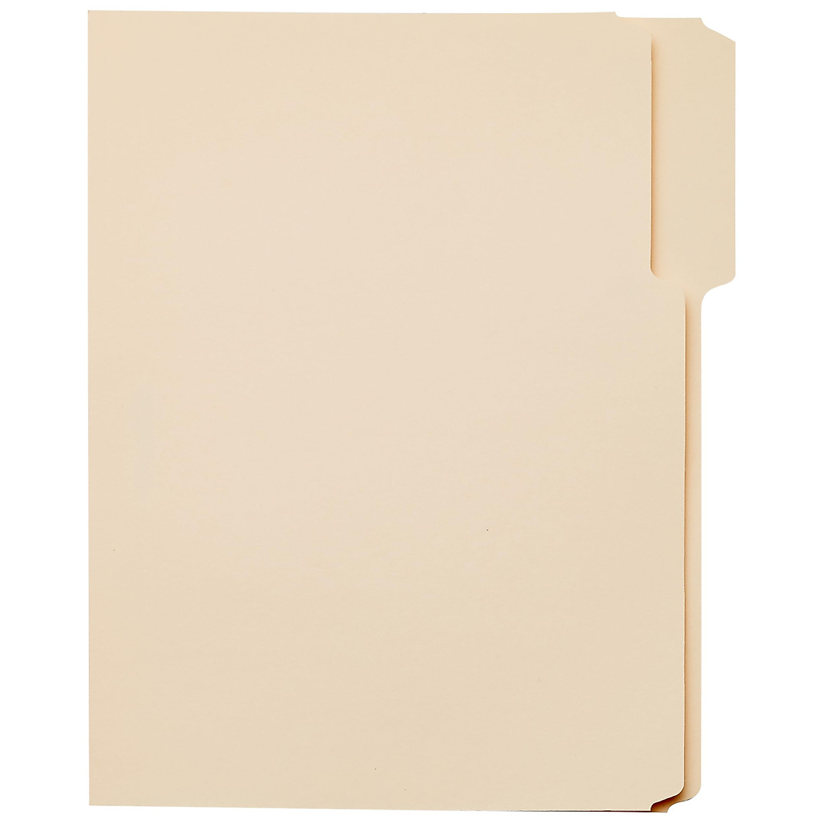 Amazon Basics 1/3-Cut Tab, Assorted Positions File Folders, Letter Size, Manila - Pack of 100