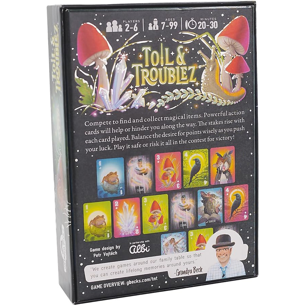 Grandpa Beck's Games Toil & Troublez | from The Creators of Cover Your Assets | Fun Push Your Luck Card Game | for Kids, Teens, and Adults | 2-6 Players, Ages 7+