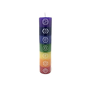 Vrinda® 7 Chakra Scented Candle, 7" (7in1 Colors)