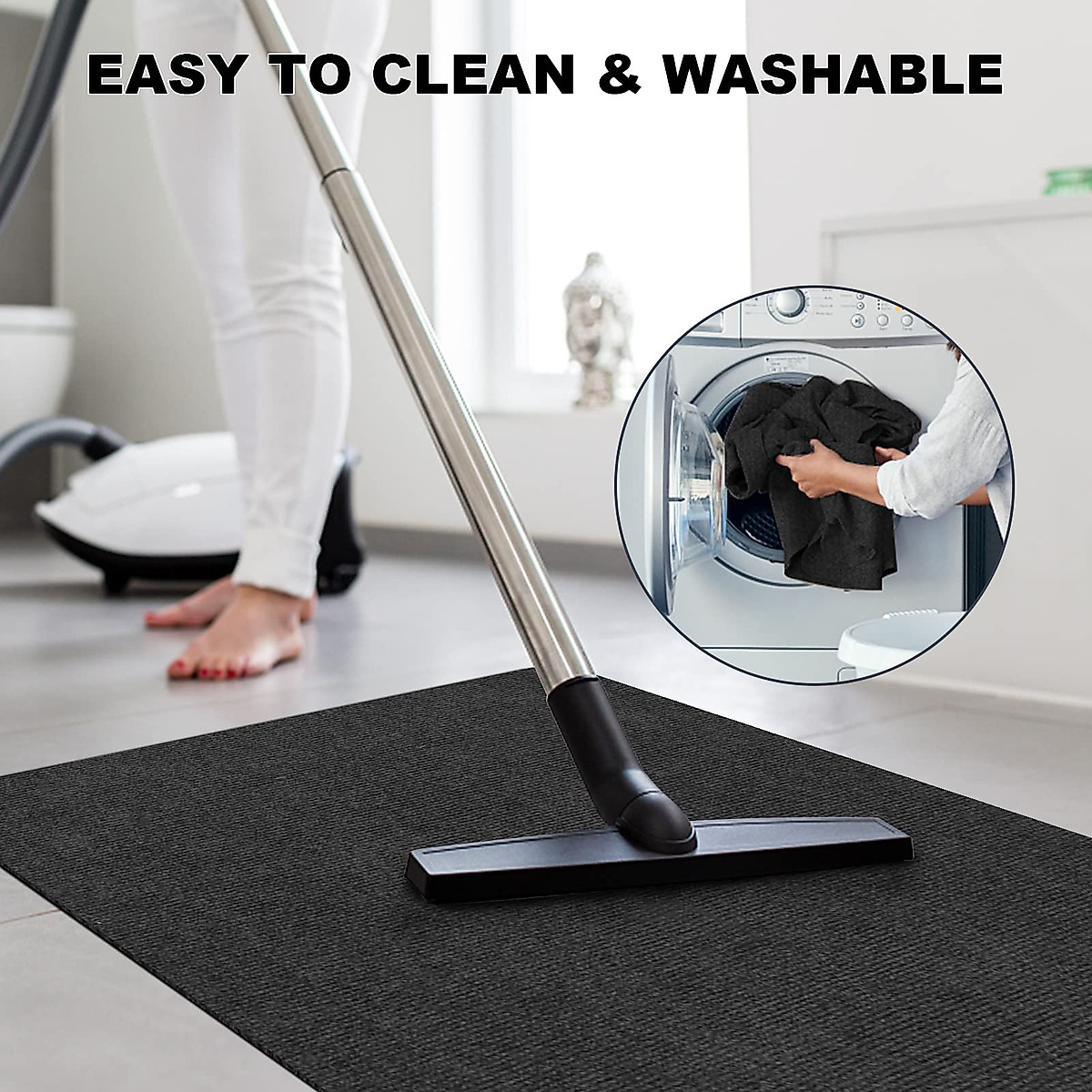 Office Chair Mat for Hardwood Floor, 47"x35" Computer Gaming Rolling Chair Mat Low-Pile Floor Protectors, Anti-Slip Computer Chair Mats for Home Office (47"x35", Brown)