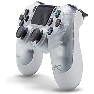 DualShock 4 Wireless Controller for PlayStation 4 - Crystal (Renewed)