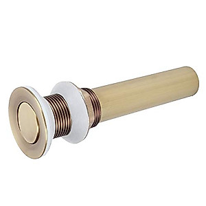 Walfront Antique Flap Hole Sink Drain with NonOverflow Wash Basin Drainer Stopper Accessory for Home Toliet Hotel Bathtub(Without Hole), Launching Accessories