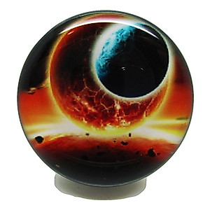 Pierced Republic Sun Explosion Ear Plugs - Acrylic Screw-On - 10 Sizes - Pair (1" (25mm))