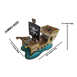 Cupcake Stand for Children's Parties (Jumbo 'Pirate Ship')