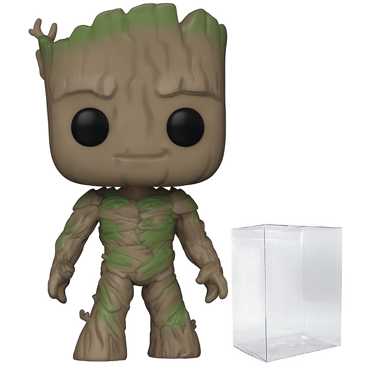 POP Marvel: Guardians of The Galaxy Volume 3 - Groot Funko Vinyl Figure (Bundled with Compatible Box Protector Case), Multicolored, 3.75 inches