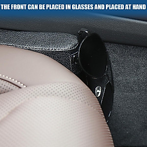 LKAHG 2Pcs Car Seat Gap Filler, PU Leather Auto Crevice Catcher Drop Blocker to Fill The Seat and Console Gap, Universal Vehicle Interior Accessories for Car, SUV, Truck (Black)