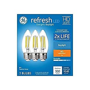 GE Refresh 40-Watt EQ Daylight Dimmable Light Bulbs (3-Pack)