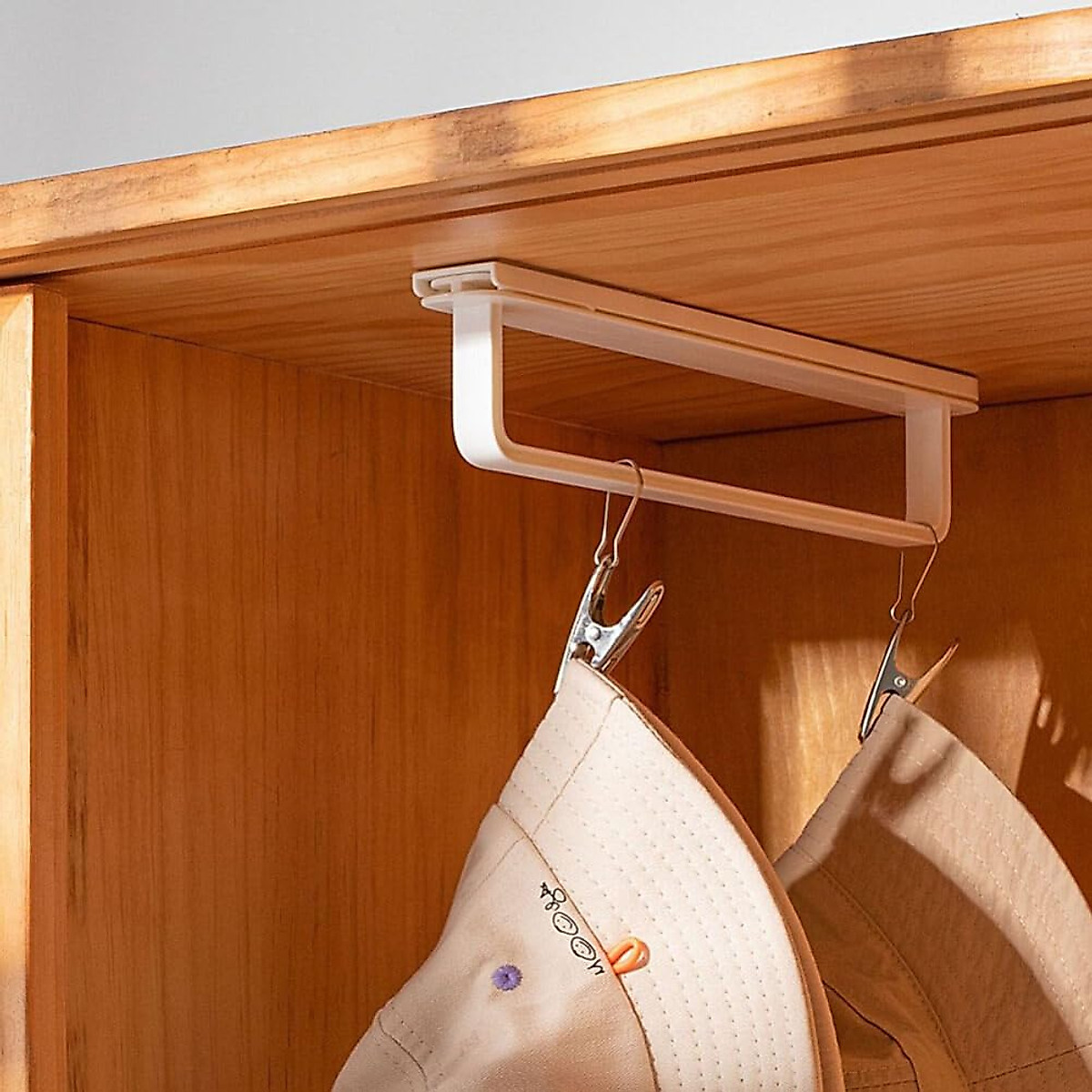 2pcs Sliding Rack Hand Towel Rack Punch Towel Wall Mounted Towel Holder Bathroom Towel Rods Coat Hangers Space Saving Towel Bar Organizer Stand Baby Rag Rack White Abs Scarf