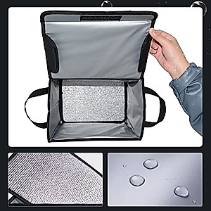 SHIYUMAN Insulated Car Trunk Organizer by Travel Car Cooler Box for Hot Or Cold Food, Multipurpose Collapsible Shopping, Picnics And Camping,Car Console Organizer Fits Most Vehicles(Letter)