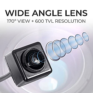 Master Tailgaters Emblem Backup Camera Replacement for Ford F150, F250, F350, F450, F550 (2004-2016), Flex (2009-2012) | IP68 Waterproof | HD Camera | Easy to Install