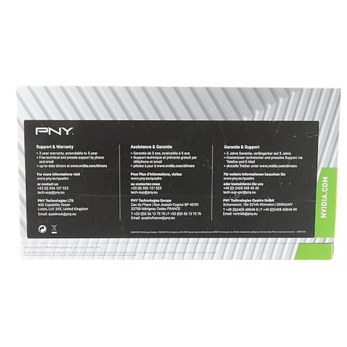 PNY NVIDIA Quadro RTX 8000, Black, Green, Silver (VCQRTX8000-PB)