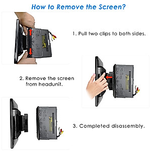 Single Din Bluetooth Car Stereo: 9 Inch IPS Touchscreen Audio with Carplay | Android Auto | MirrorLink | Backup Camera | FM/AM Car Radio | USB/SD/AUX-in | Fast Charging | Subwoofer