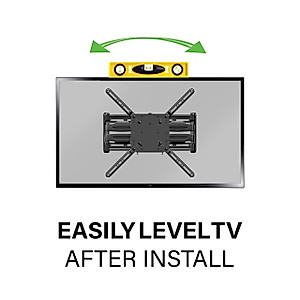 Made for Amazon Universal Full-Motion TV Wall Mount for 50-82" TVs and Compatible with Amazon Fire TVs