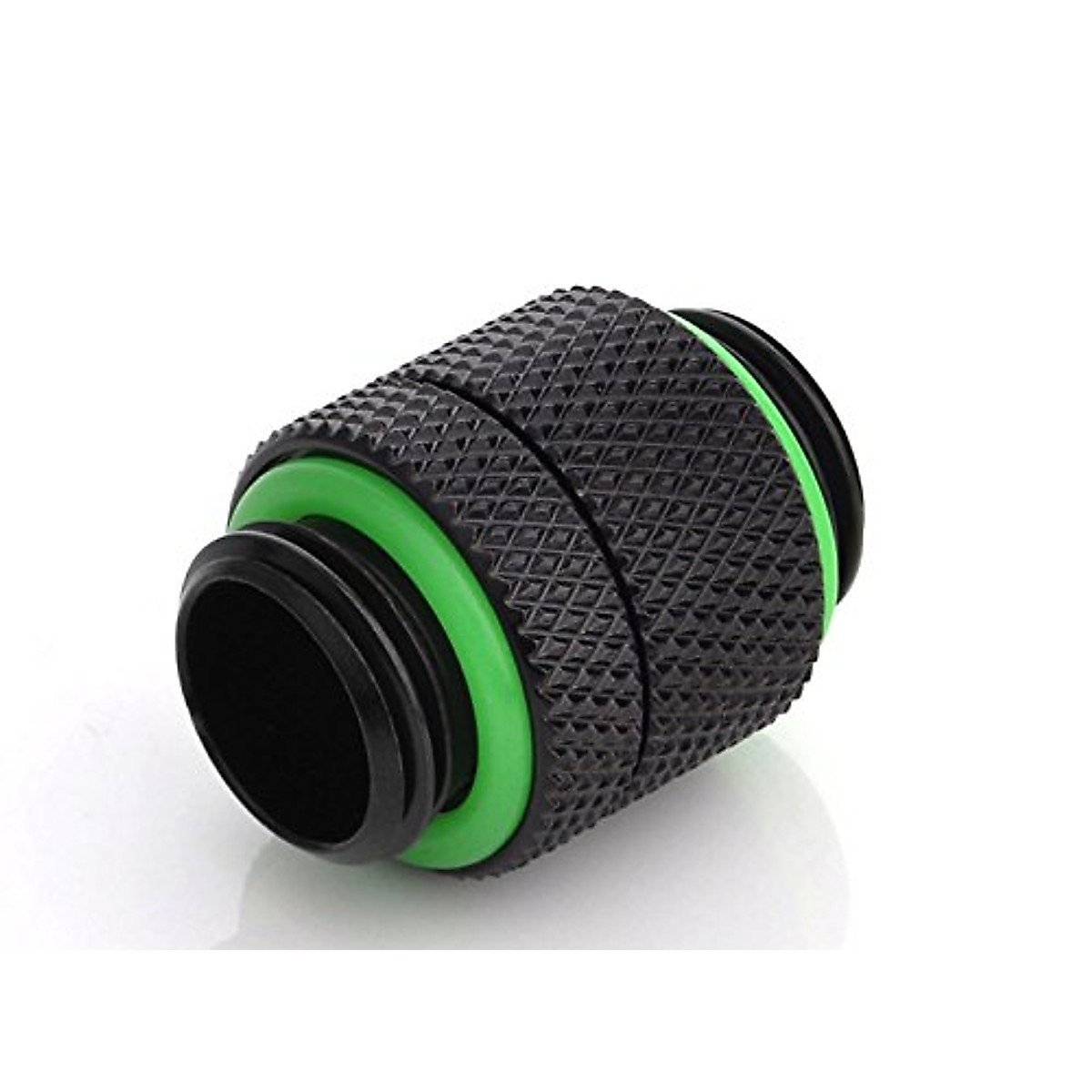 Bitspower G1/4" Male to Male Extender Fitting (14mm), Rotary, Matte Black