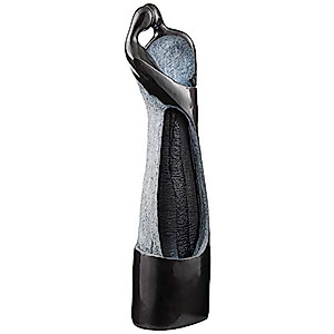 Modern Couple Outdoor Floor Tiered Water Fountain 47" High with LED Light Decor for Garden Patio Yard Deck Home Lawn Porch Office Bedroom House Living Room Exterior Balcony - John Timberland