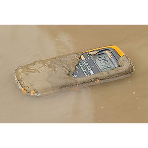 Fluke 87V MAX True-RMS Digital Multimeter, Rugged, Waterproof and Dustproof IP67 Rated, Up to 800 Hour Battery Capacity, Built-In Thermometer, Withstands Drops Up To 13 Feet, Includes TL175 Test Leads